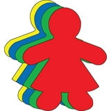 Girl Small Assorted Color Cut-Outs - 3” - Walmart.com