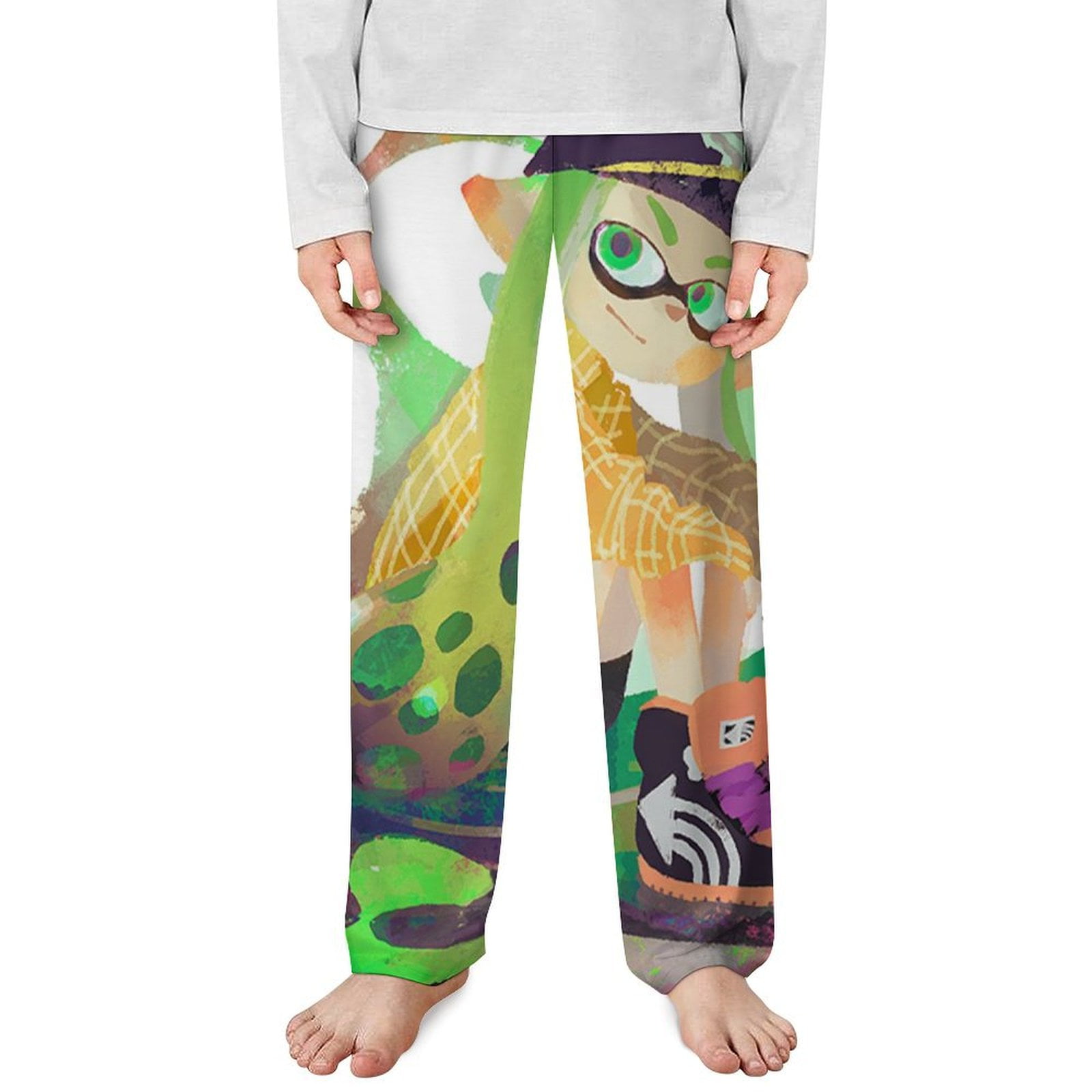 Girl Splatoon Game Children's Pajamas Cozy Lounge Straight Leg Sleeping ...