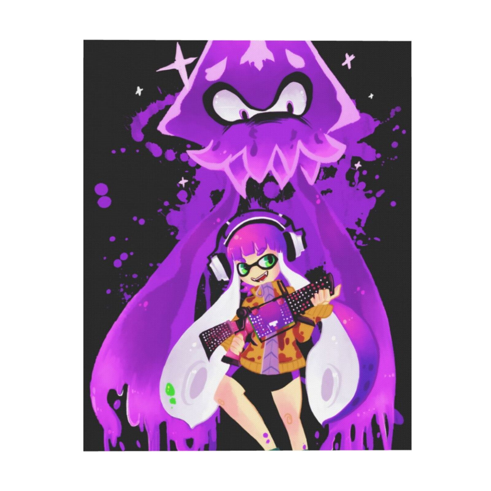 Girl Splatoon Splatter Canvas Decorative Poster Gift Art Picture ...