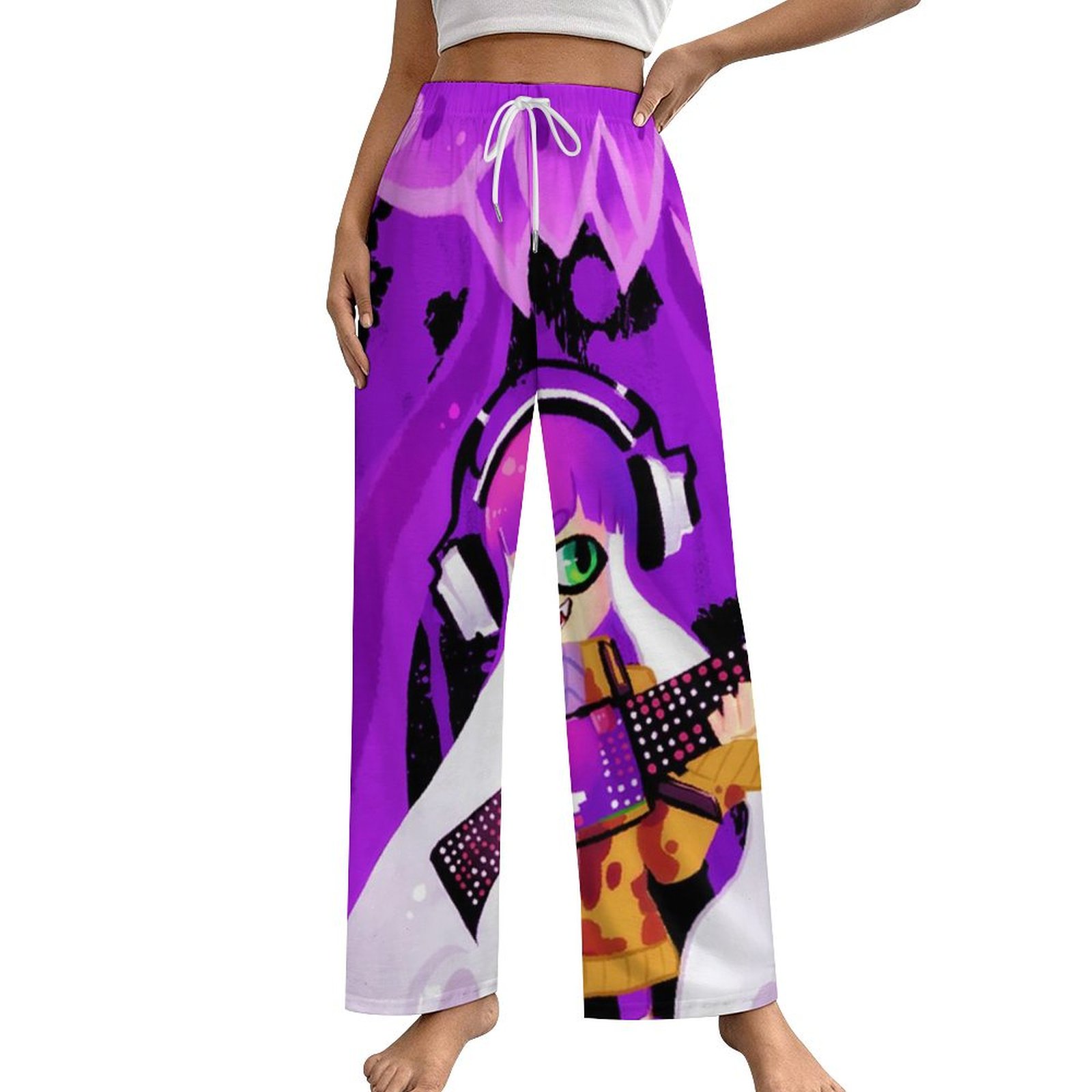 Girl Splatoon Splatter Home Pajama Pants For Womens Comfortable Soft ...