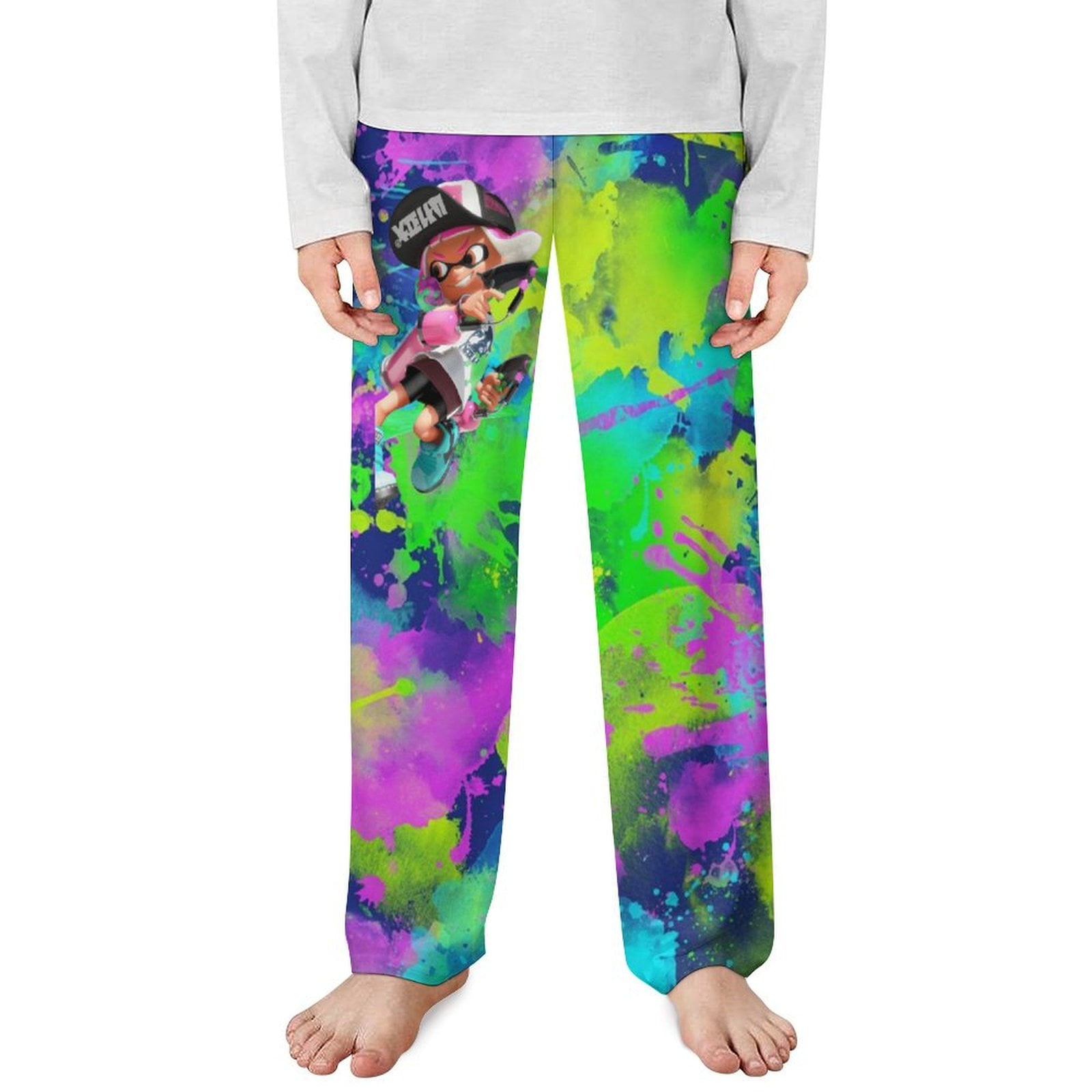 Girl Splatoon Squid Game Children's Pajamas Cozy Lounge Straight Leg ...