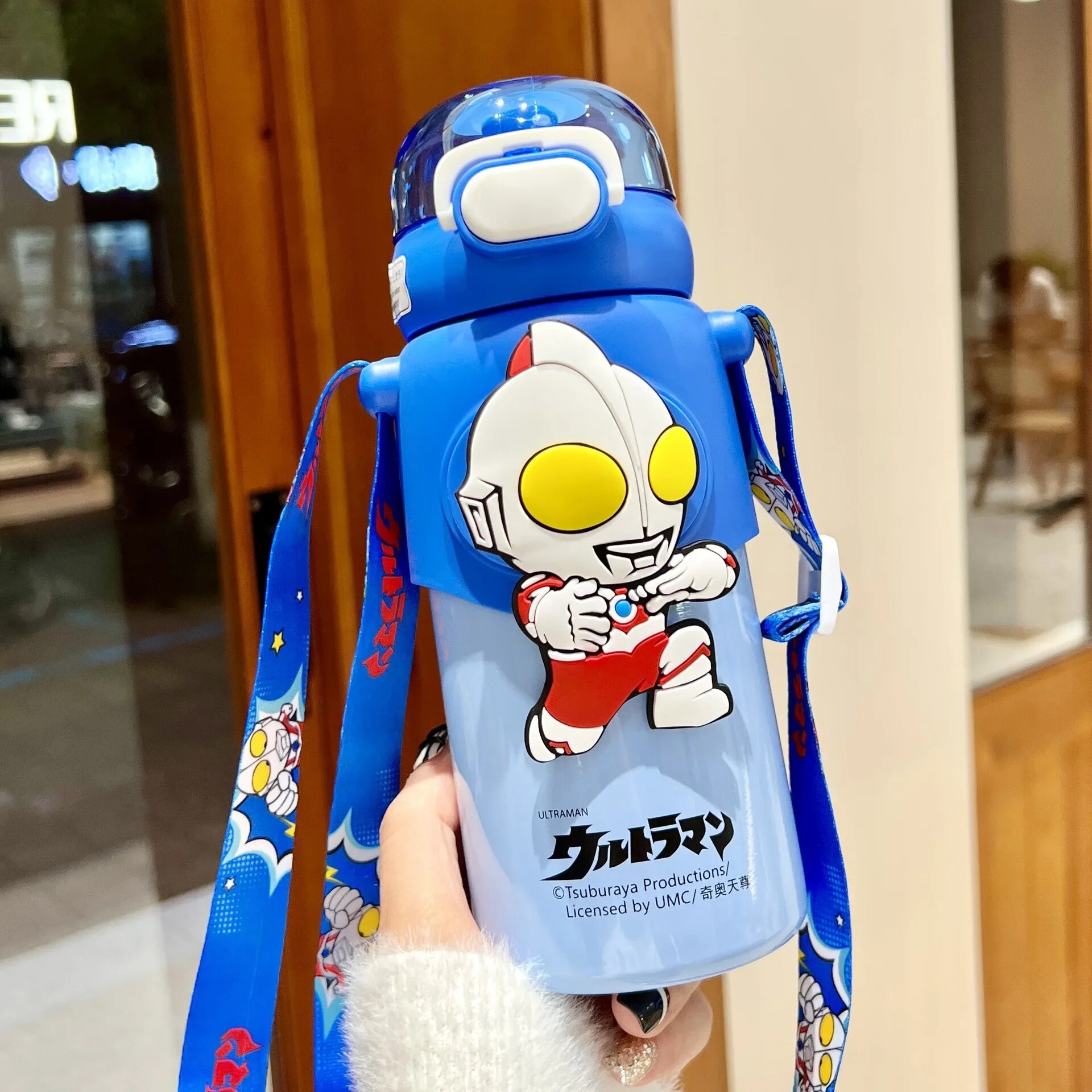 Girl Straw Kettle Crossbody Stainless Steel Kawaii 500ml Sanrio Kuromi ...