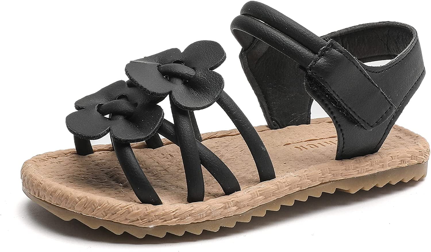 Girl Summer Cute Wrap Toe Toddler Soft Flower Flat Beach Sandal Shoes - Walmart.com