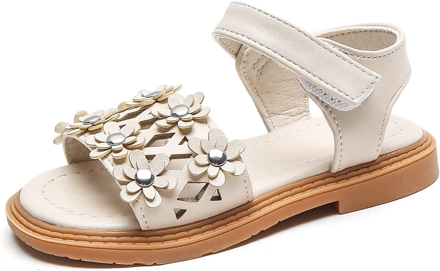 Girl Summer Cute Wrap Toe Toddler Soft Flower Flat Beach Sandal Shoes - Walmart.com