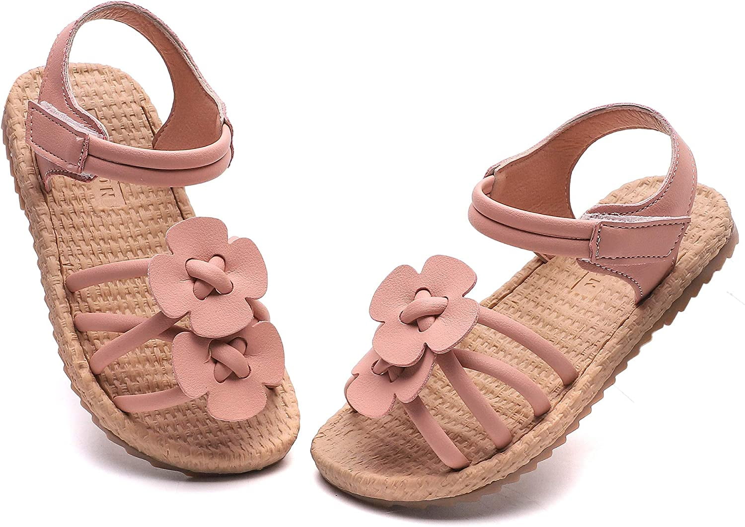 Girl Summer Cute Wrap Toe Toddler Soft Flower Flat Beach Sandal Shoes - Walmart.com