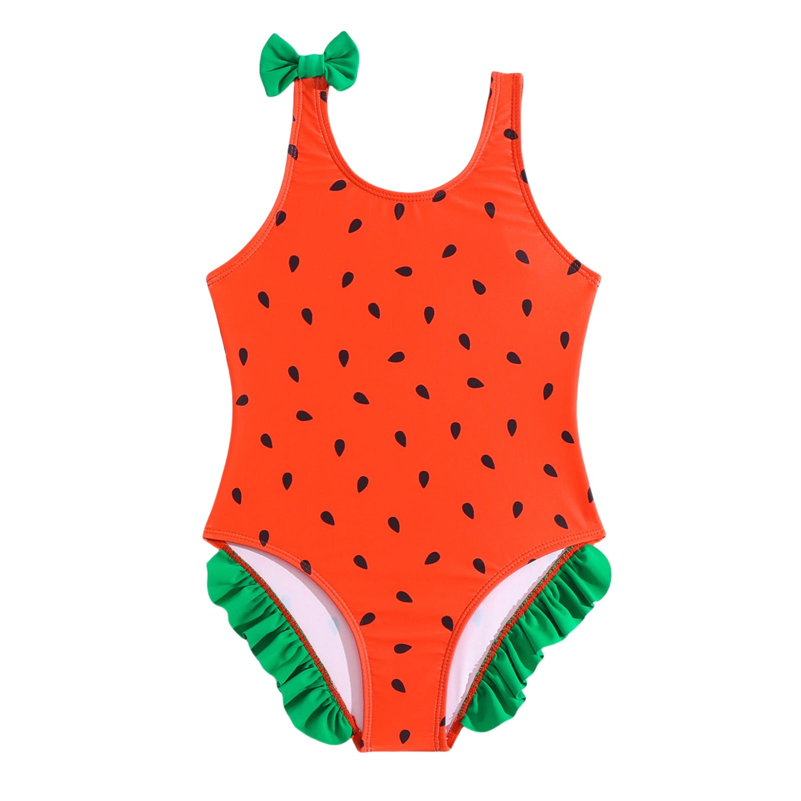 Girl Swimsuit Children Kids Girls Suspend Swimwear Cute Fruit Graphic ...
