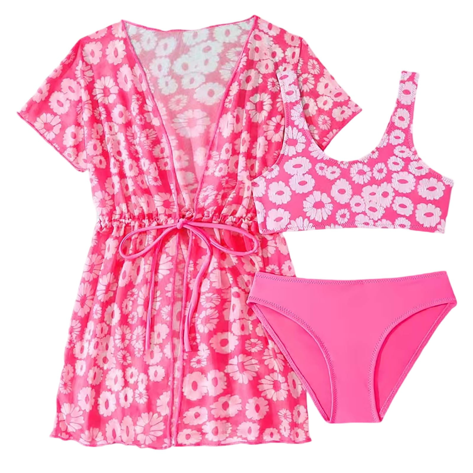 Girl Swimsuit Girls Long Sleeve Swimsuit With Swim Coat Bathing Suit ...