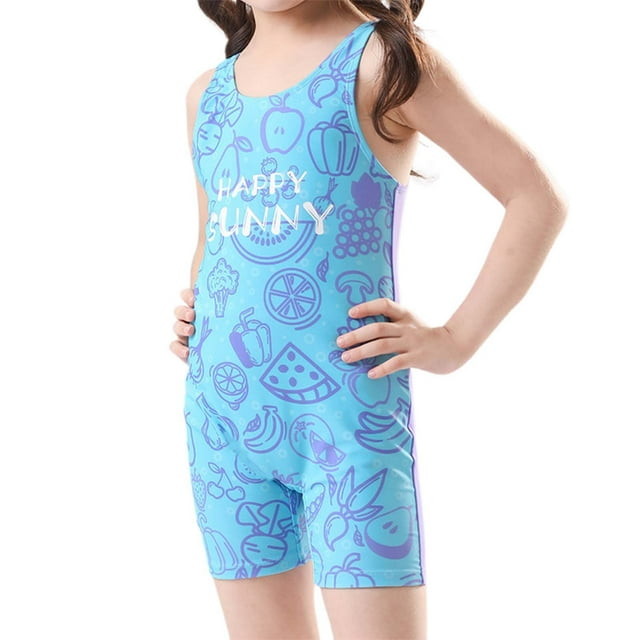 Girl Swimsuit Kids Swimwear With Boyleg Design Training Swimwear Ideal ...