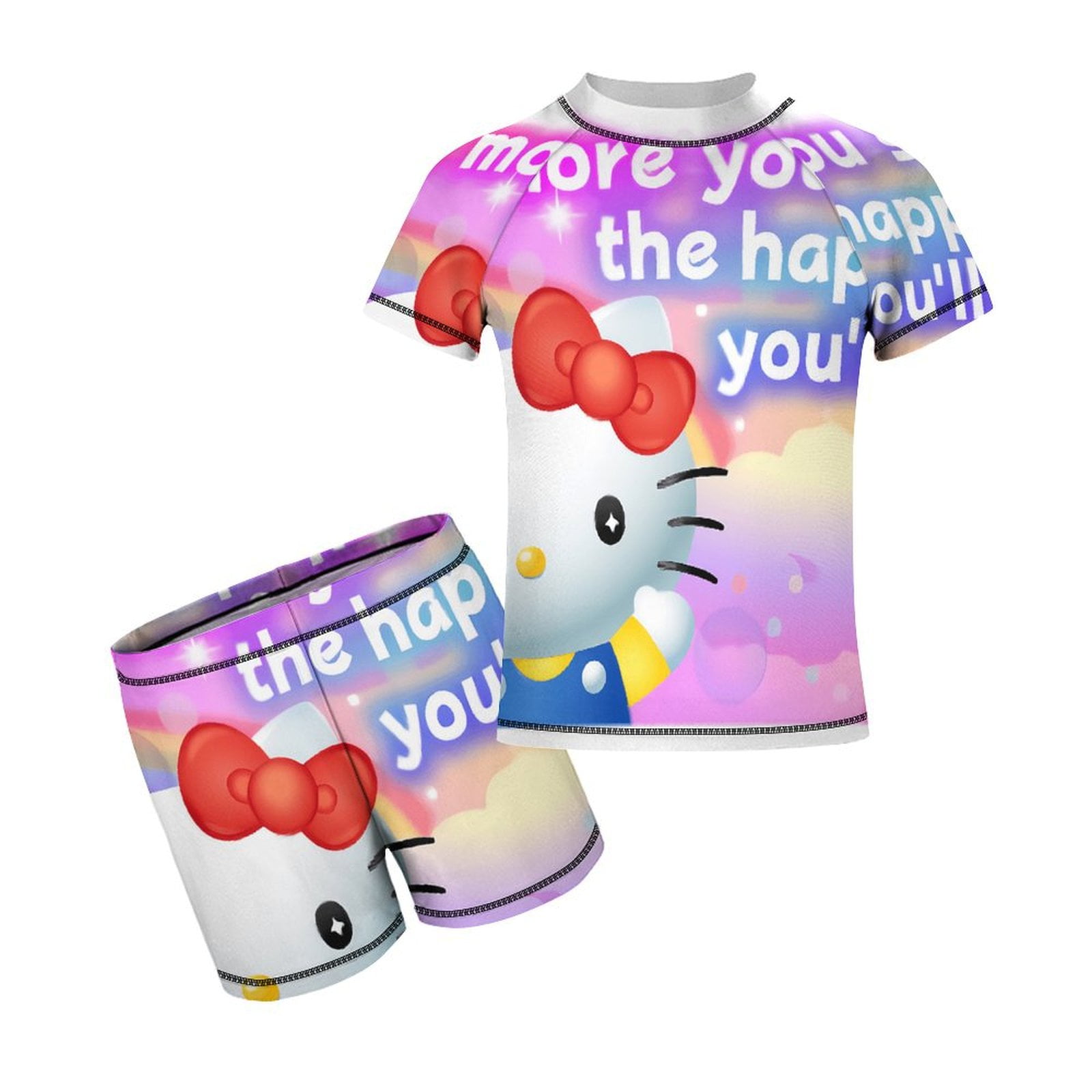 Girl Swimsuit Sets Hello Kitty Swimsuit Cute Beach Gift for Daughter 10 ...