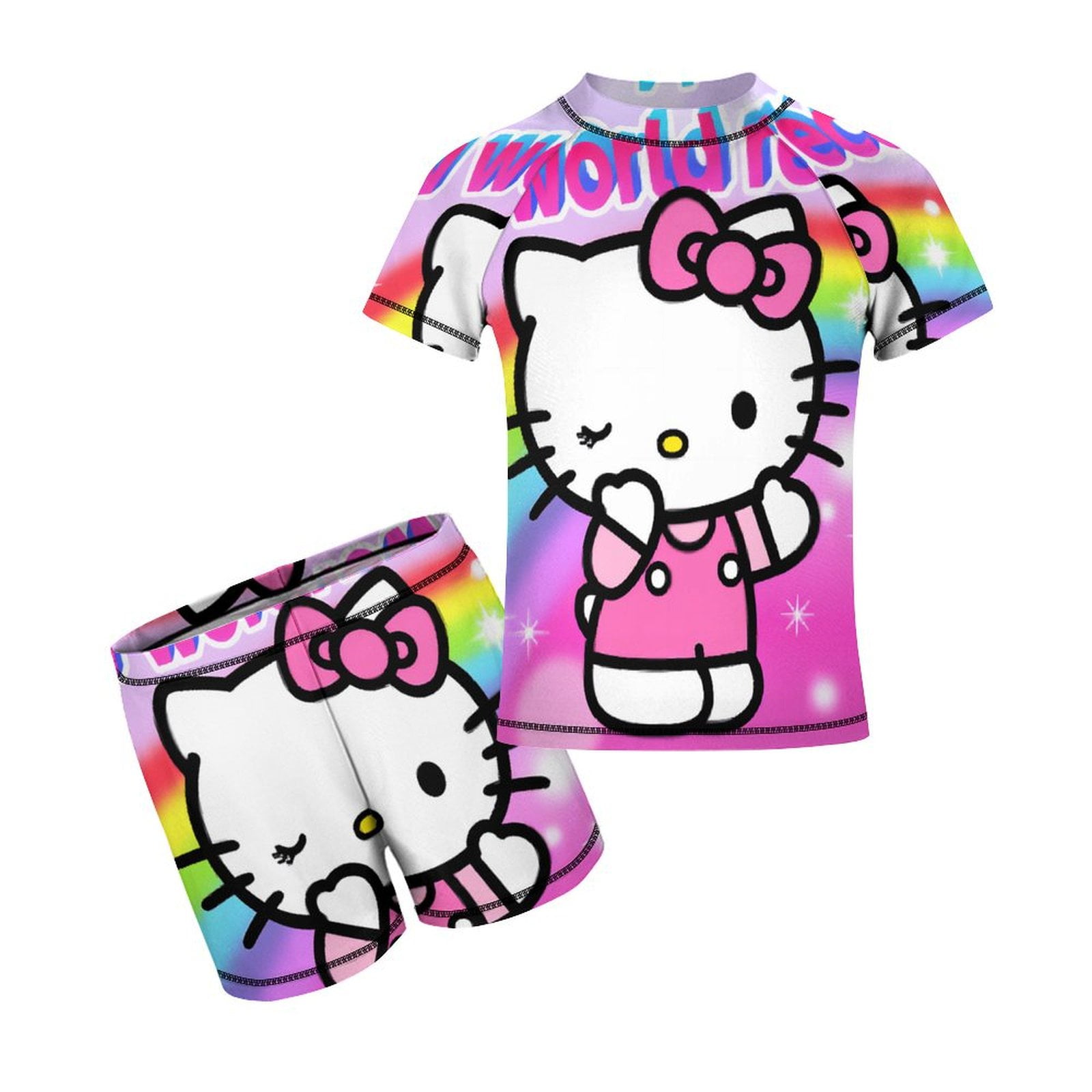 Girl Swimsuit Sets Hello Kitty Swimsuit Cute Beach Gift for Daughter 10 ...