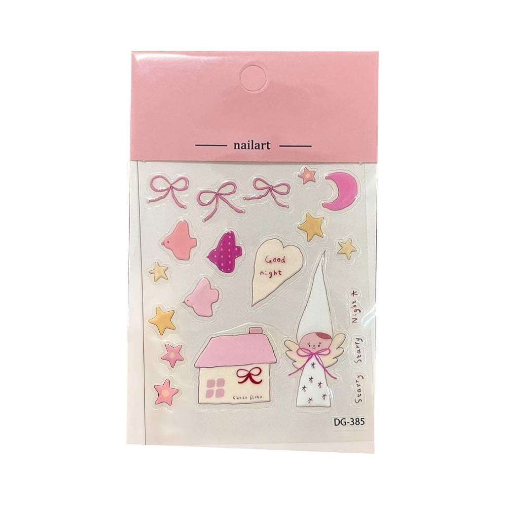 Girl Tale Snow Angel Jelly Sticker Plastic Decals for Easy Application ...