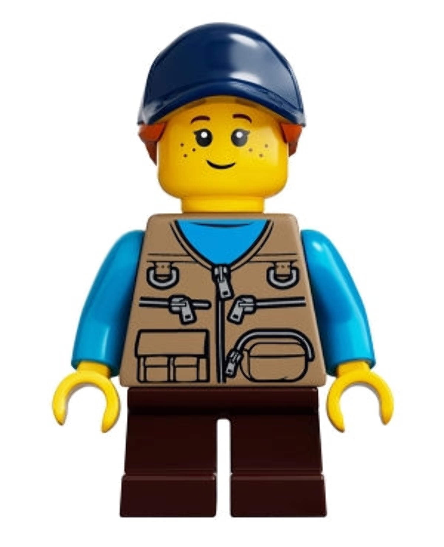 Girl (Treehouse, Freckles w/ Dark Tan Vest) - LEGO City / Ideas ...