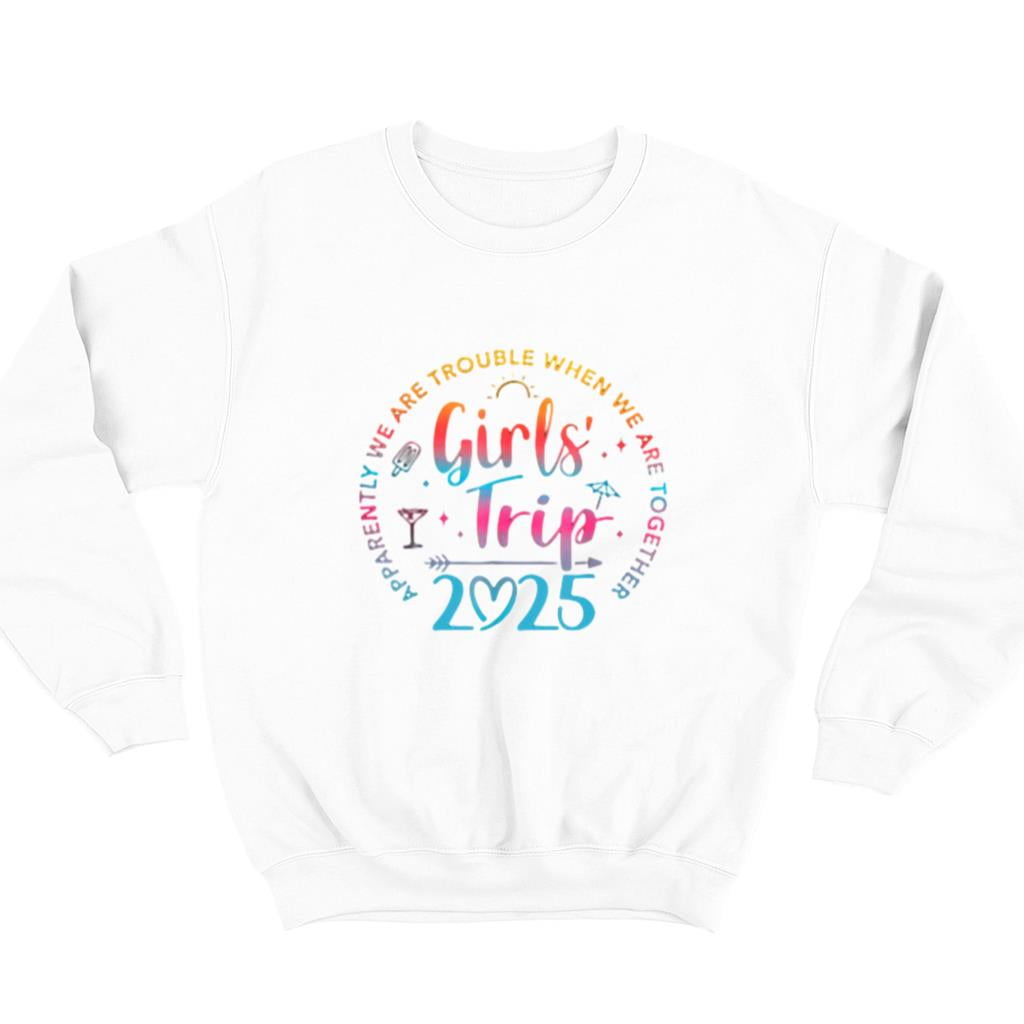 Girl Trip 2025 Fun Bachelorette Vacation Getaway Retro Graphic Print ...