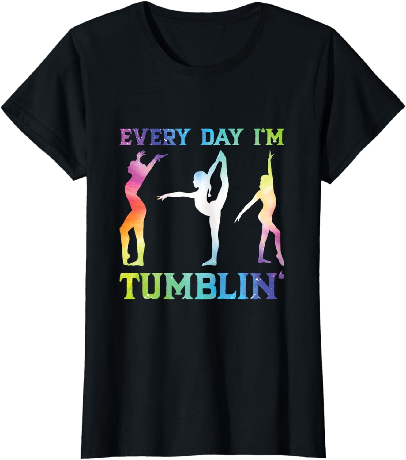 Girl Tumbling Gear Gymnast Gymnastics Funny Tumbler Tie Dye T-Shirt ...