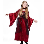 Suit Yourself Dark Vampire Costume for Girls, Includes a Mini Dress, a ...