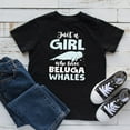 Girl Who Loves Beluga Whales Ocean Animal Wildlife Kids Graphic T Shirt ...