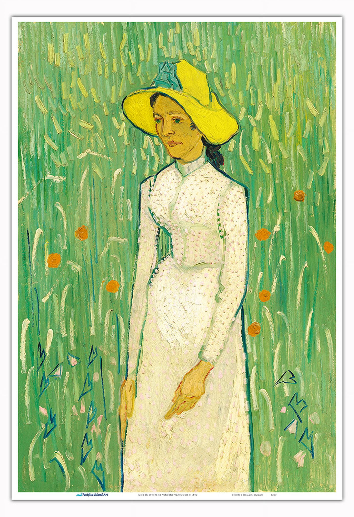 Girl in White - From an Original Color Painting by Vincent Van Gogh c ...