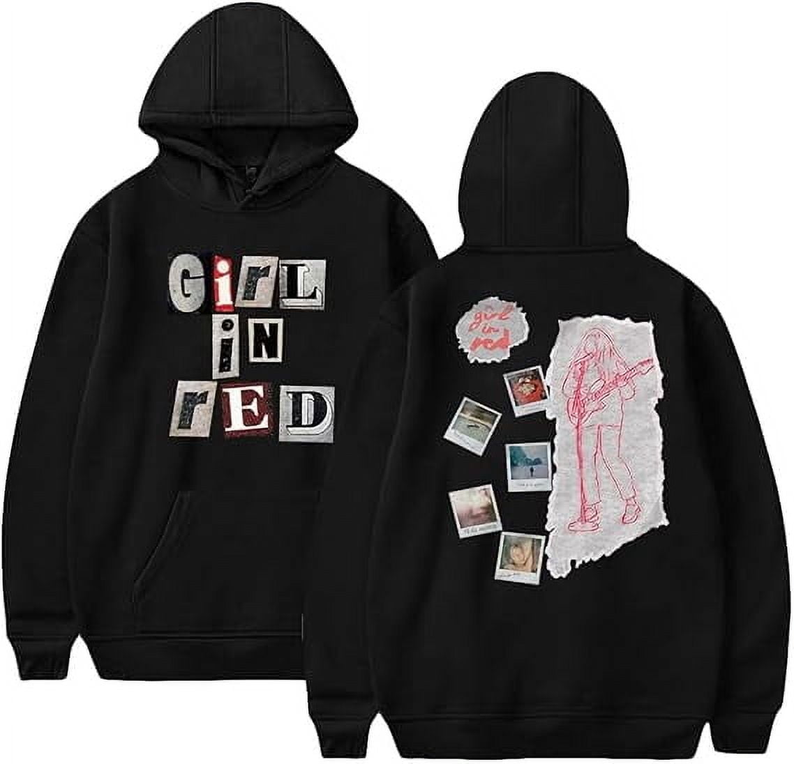 Girl in red Merch Photo Logo Print Hoodies for men and women, casual ...