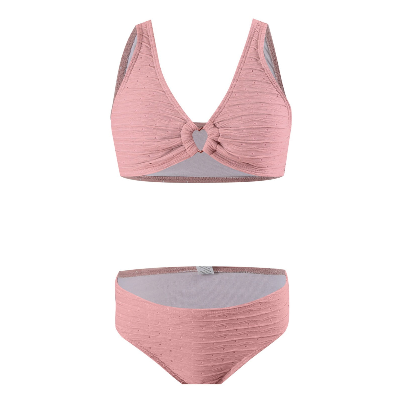 Girl's 2 Piece Bikini Bathing Suit High Waist Cute Bikini Set Kids ...