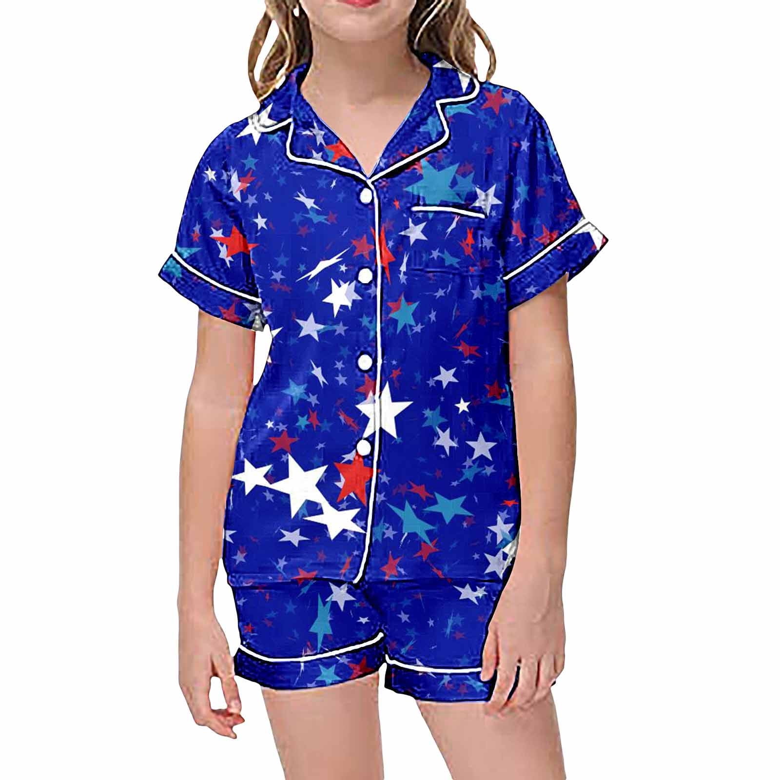Girl's 2 Piece Outfits Kids Kid's Summer Boys Girls Independence Day ...
