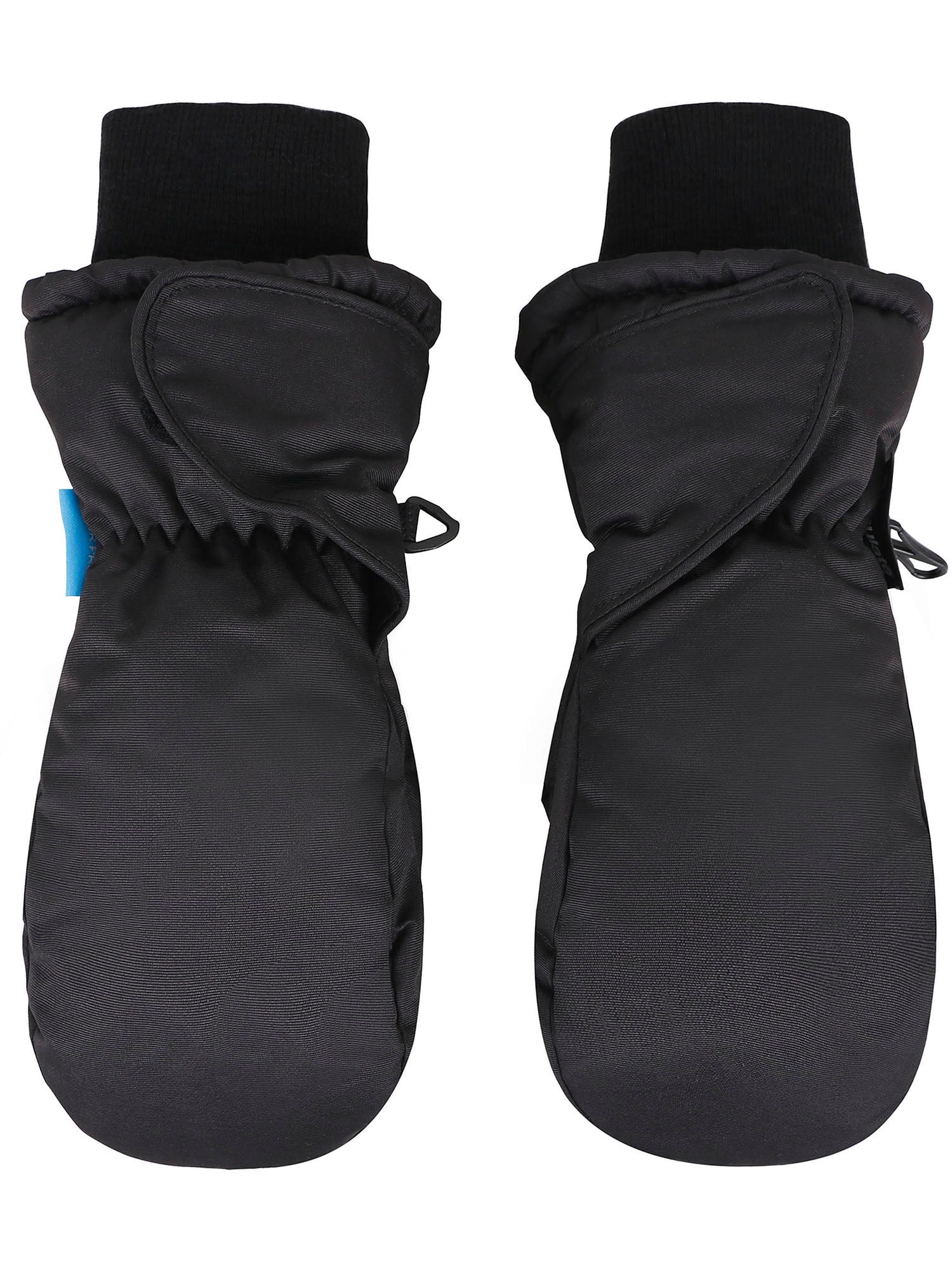 Girl's 3M Thinsulate Waterproof Winter Sports Snow Ski Mittens, Black ...