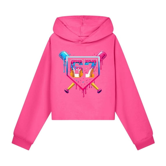 Girl's 67 Hoodies Sweatshirt Crew Neck Drop Shoulder Long Sleeve Cute ...