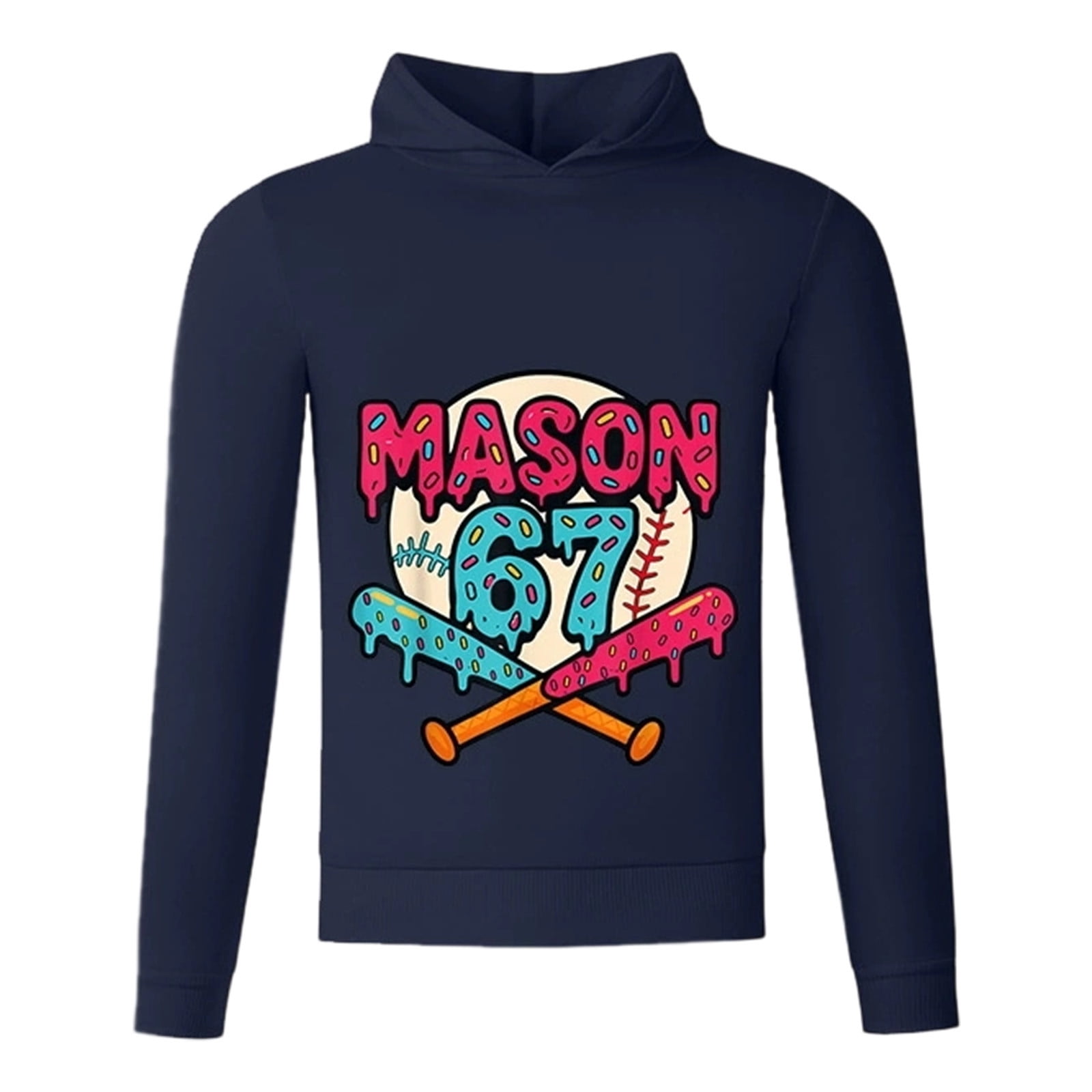 Girl's 67 Meme Hoodie Classic Soft Lightweight 6 7 Hooded Sweatshirts ...