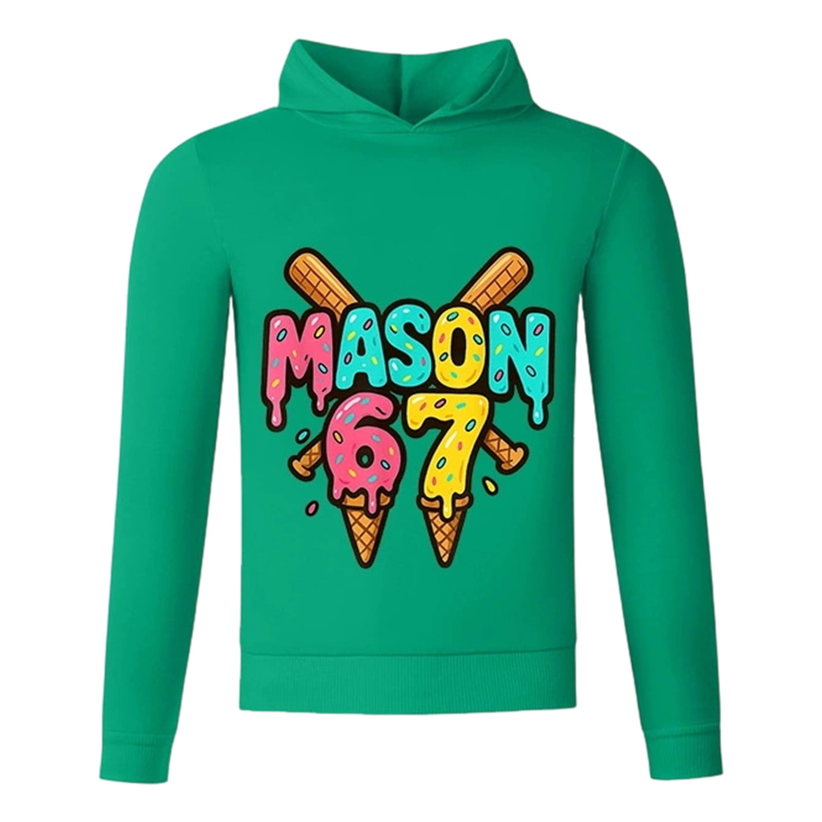 Girl's 67 Meme Hoodie Classic Soft Lightweight 6 7 Hooded Sweatshirts ...