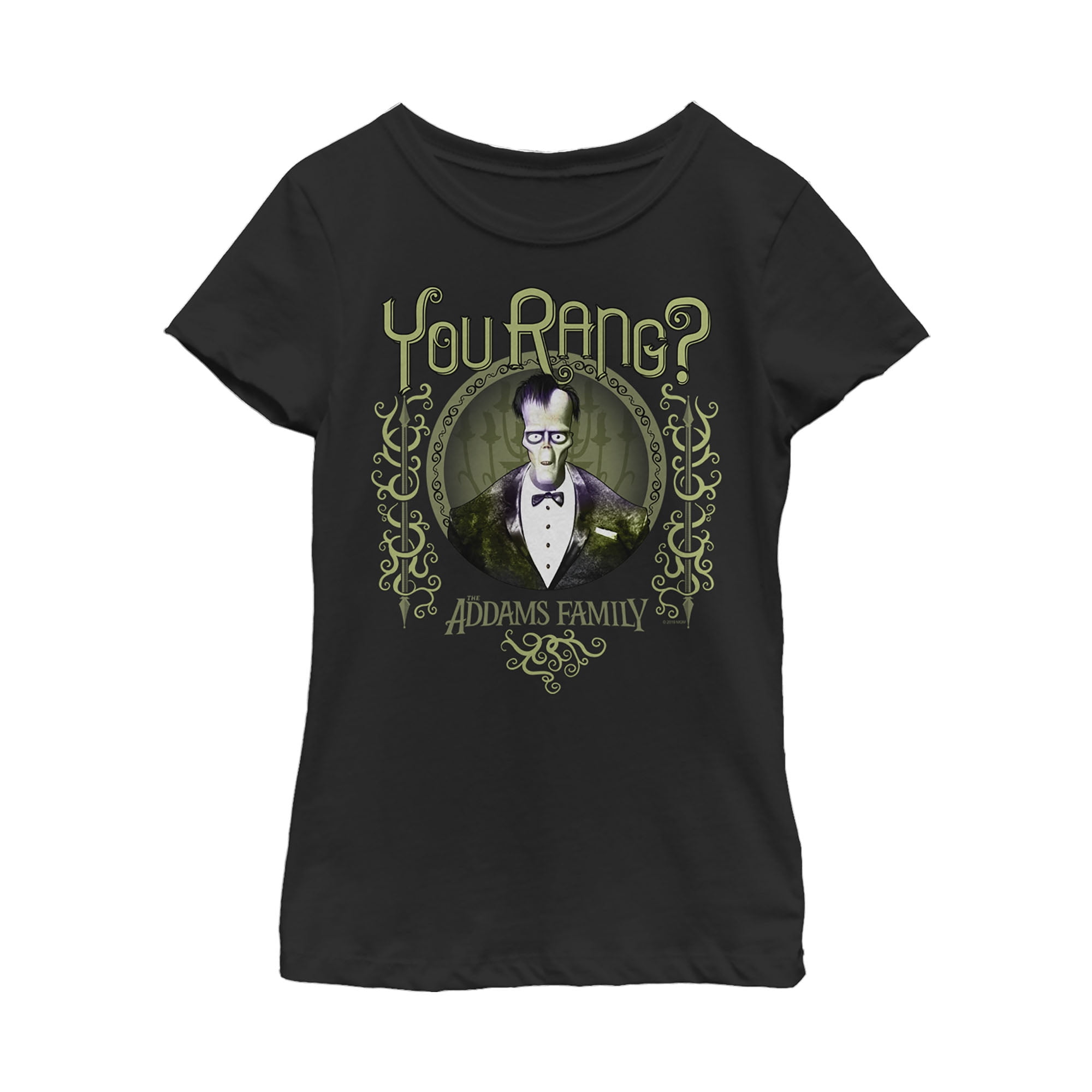 Girl's Addams Family Lurch You Rang Graphic Tee Black Small - Walmart.com