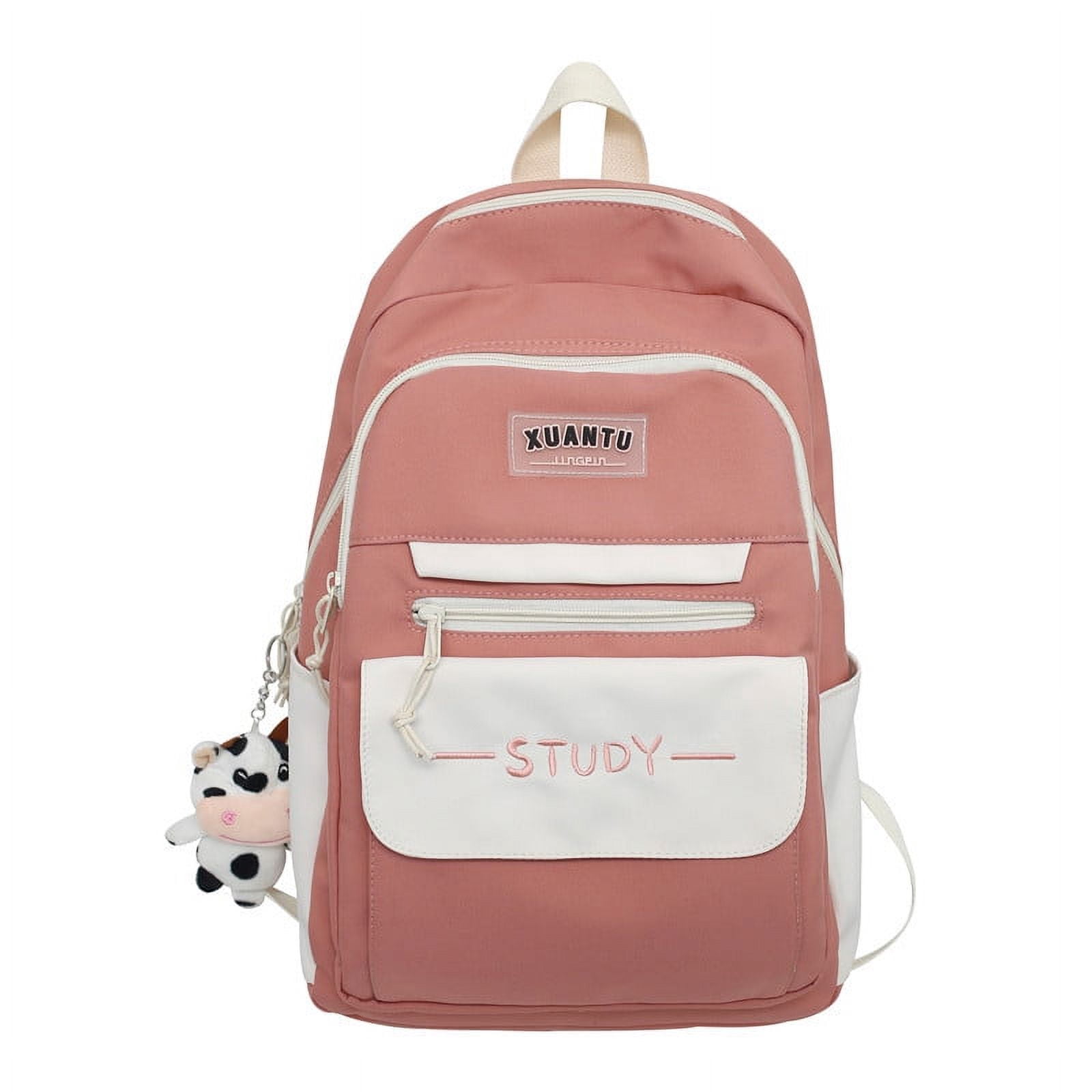 Girl's Backpack Junior School Bag Large Capacity School Bag Laptop ...