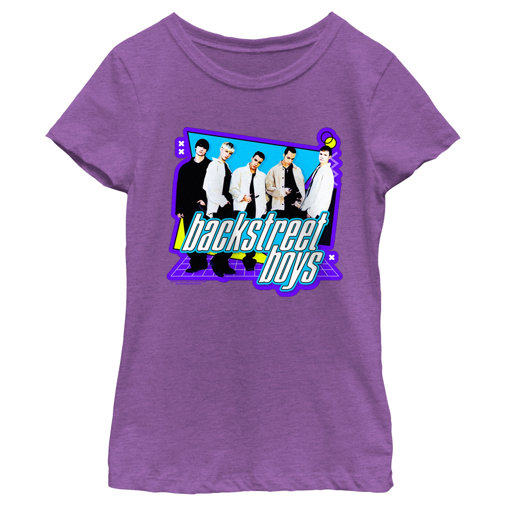 Girl's Backstreet Boys Band 90s Pop Grid Graphic T-Shirt - Walmart.com