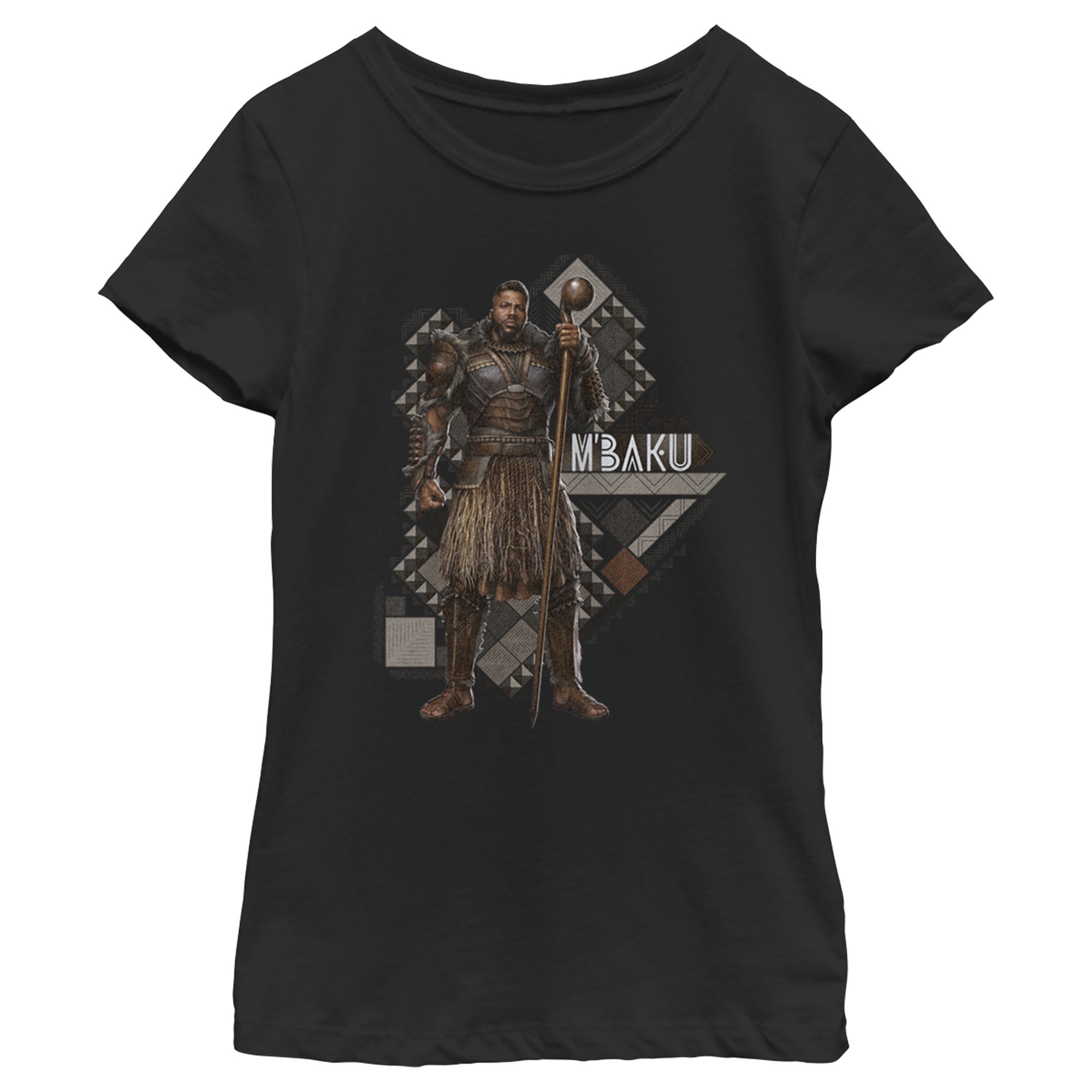 Girl's Black Panther: Wakanda Forever Lord M'Baku Pattern Graphic Tee ...
