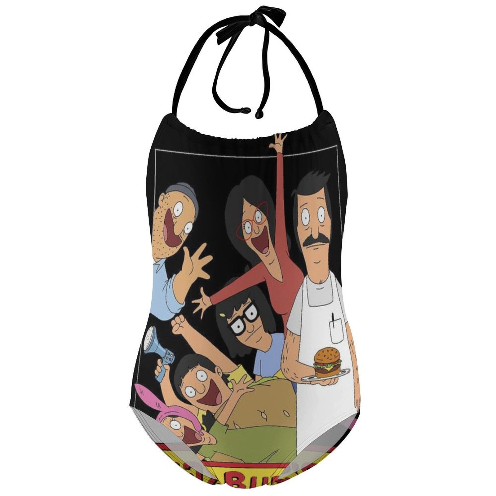 Girl's Bob's Burgers (2) One Piece Swimsuit Halter Bathing Suit for ...