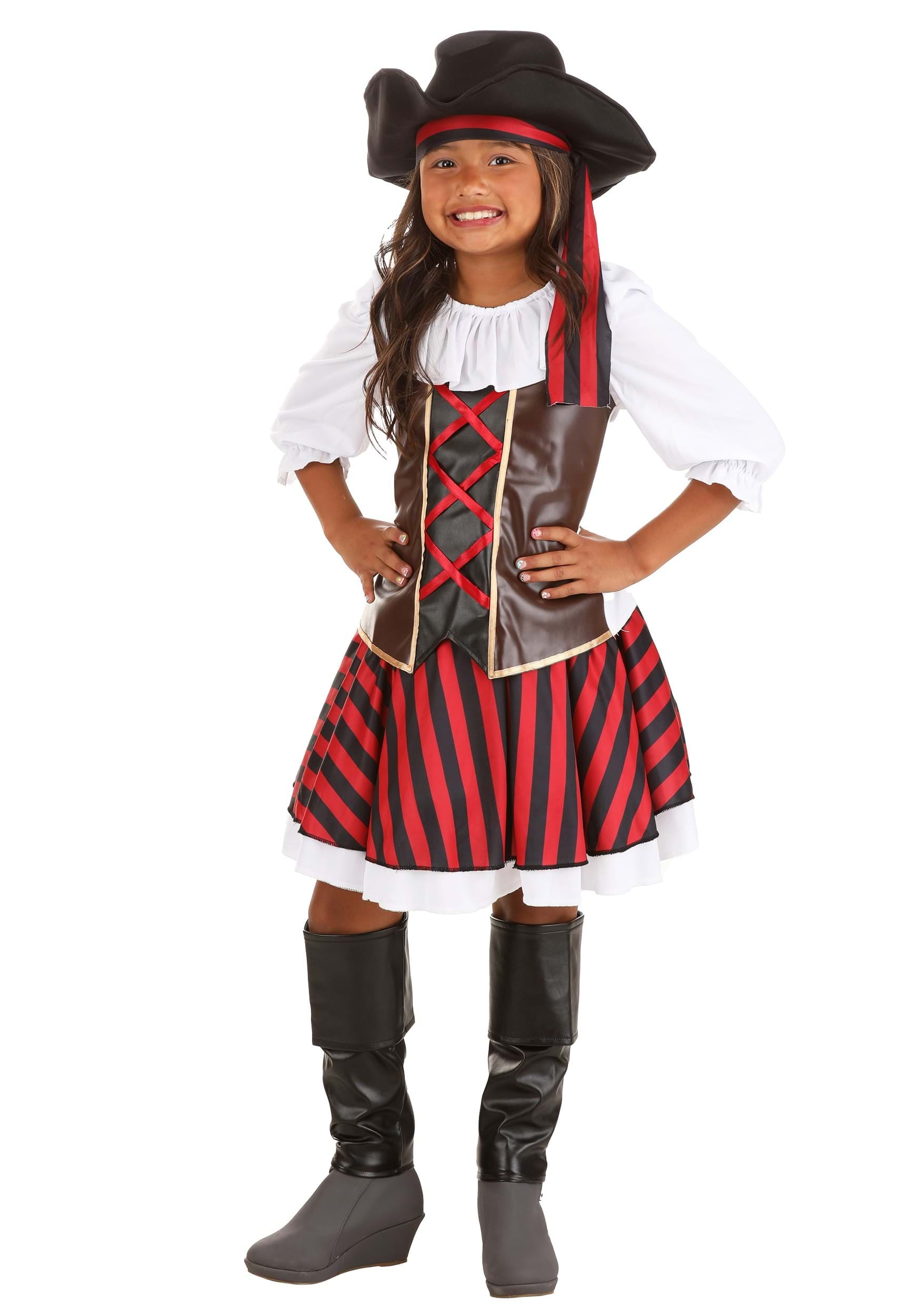 Girl's Budget Pirate Costume Dress - Walmart.com