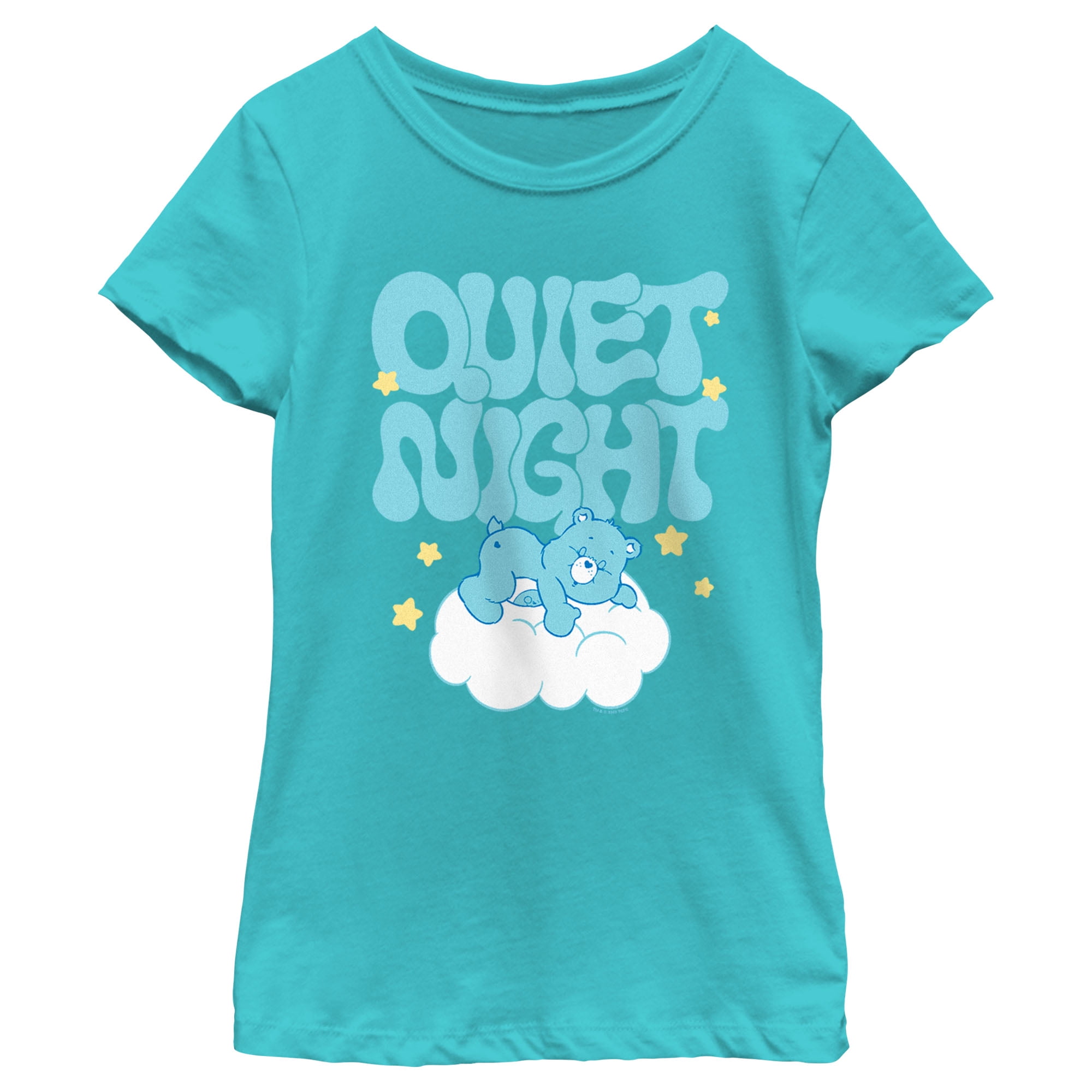 Girl's Care Bears Bedtime Bear Quiet Night Graphic T-Shirt - Walmart.com