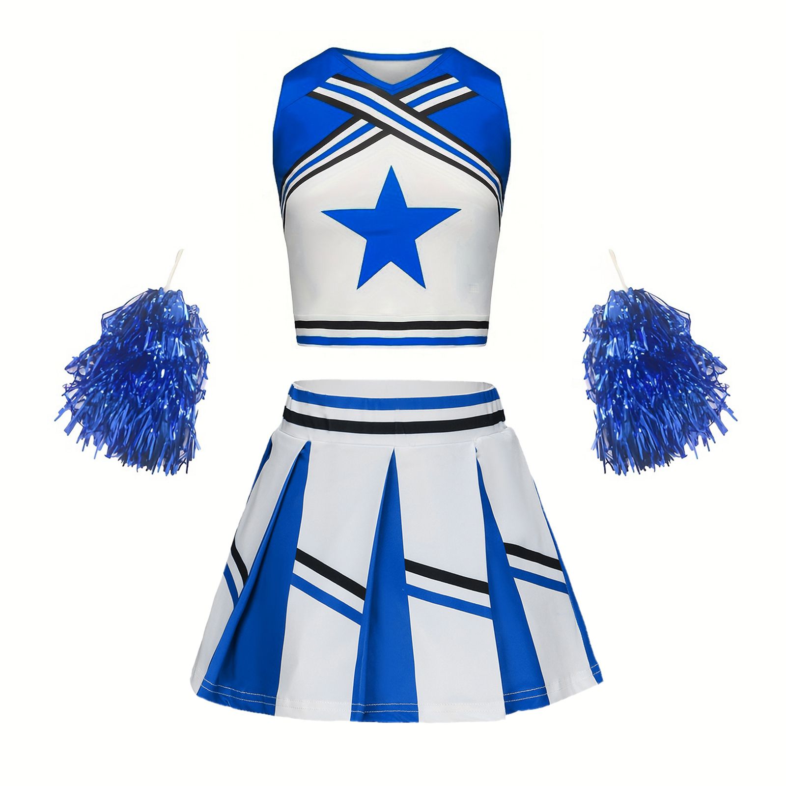 Ardorlove Girl's Cheerleading Team Uniform Costume Outfit Sleeveless ...