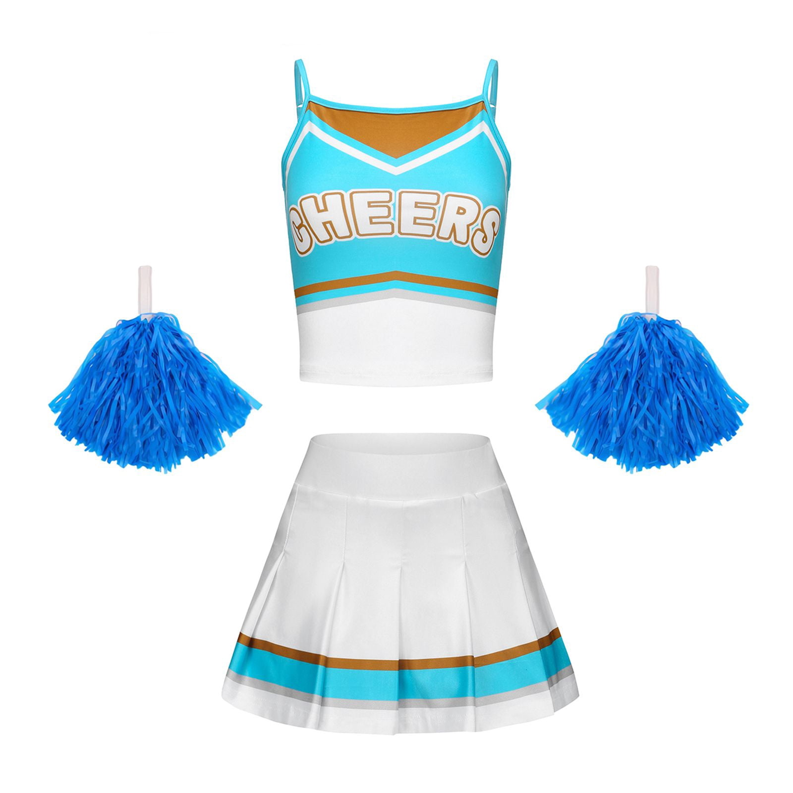 Ardorlove Girl's Cheerleading Team Uniform Costume Outfit Sleeveless ...