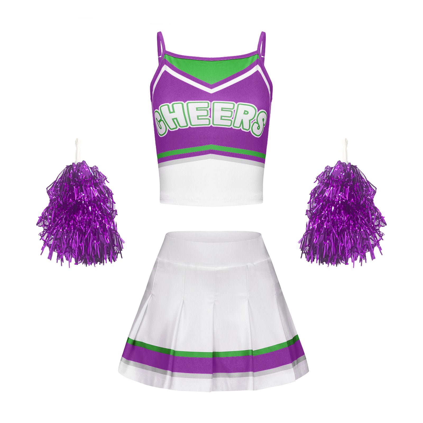 Ardorlove Girl's Cheerleading Team Uniform Costume Outfit Sleeveless ...