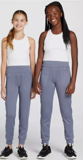 Girl's DSG High Rise Knit Pants Jogger Gray Size M - Walmart.com