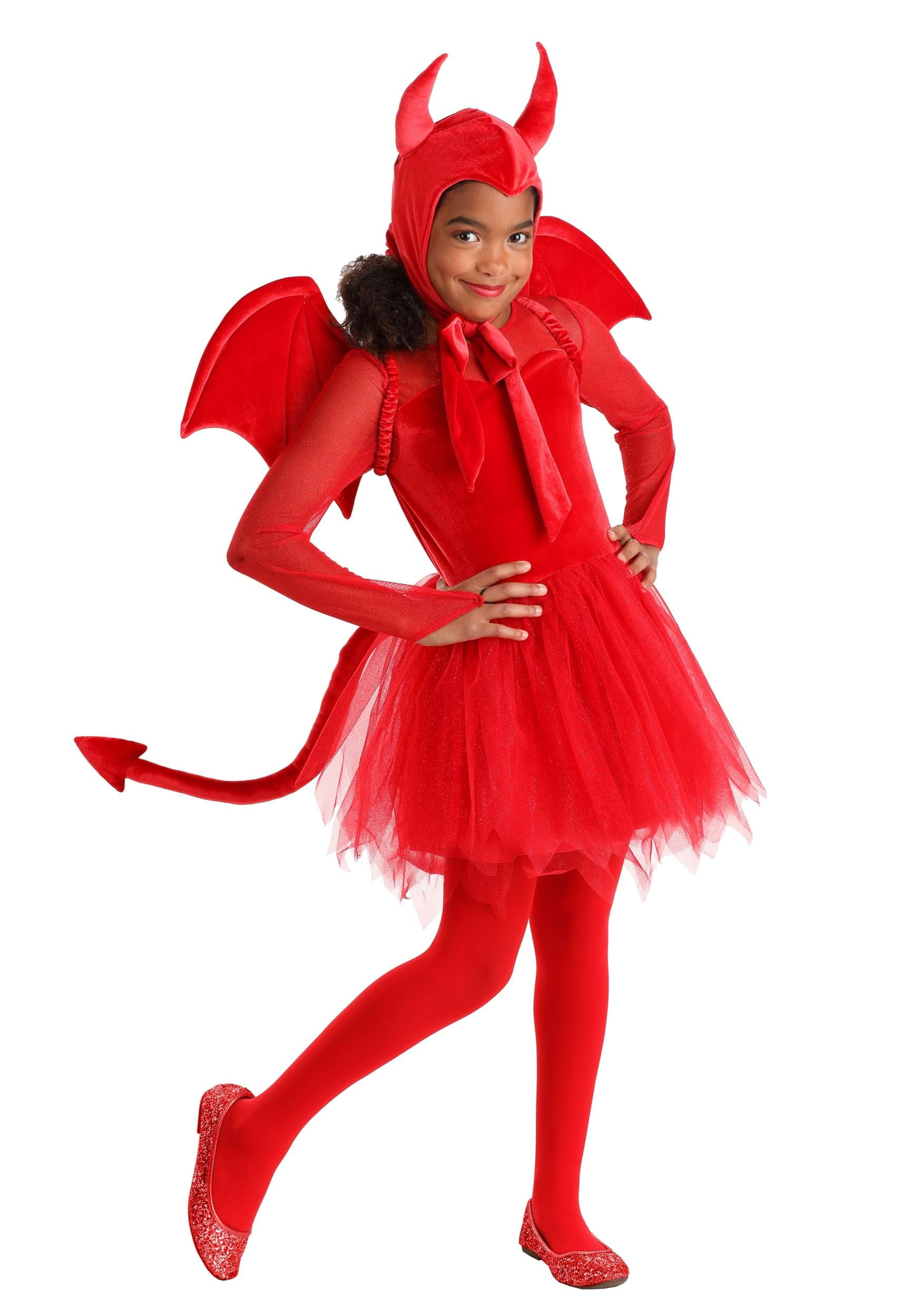 Girl's Darling Devil Costume - Walmart.com