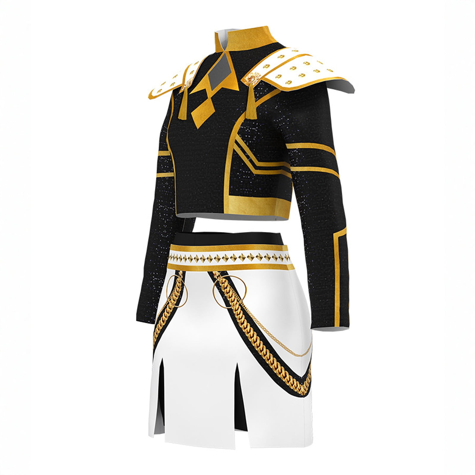 Girl's Demon Cstume Hunters Pop Singer Pop Stars Halloween Clothes Kids ...