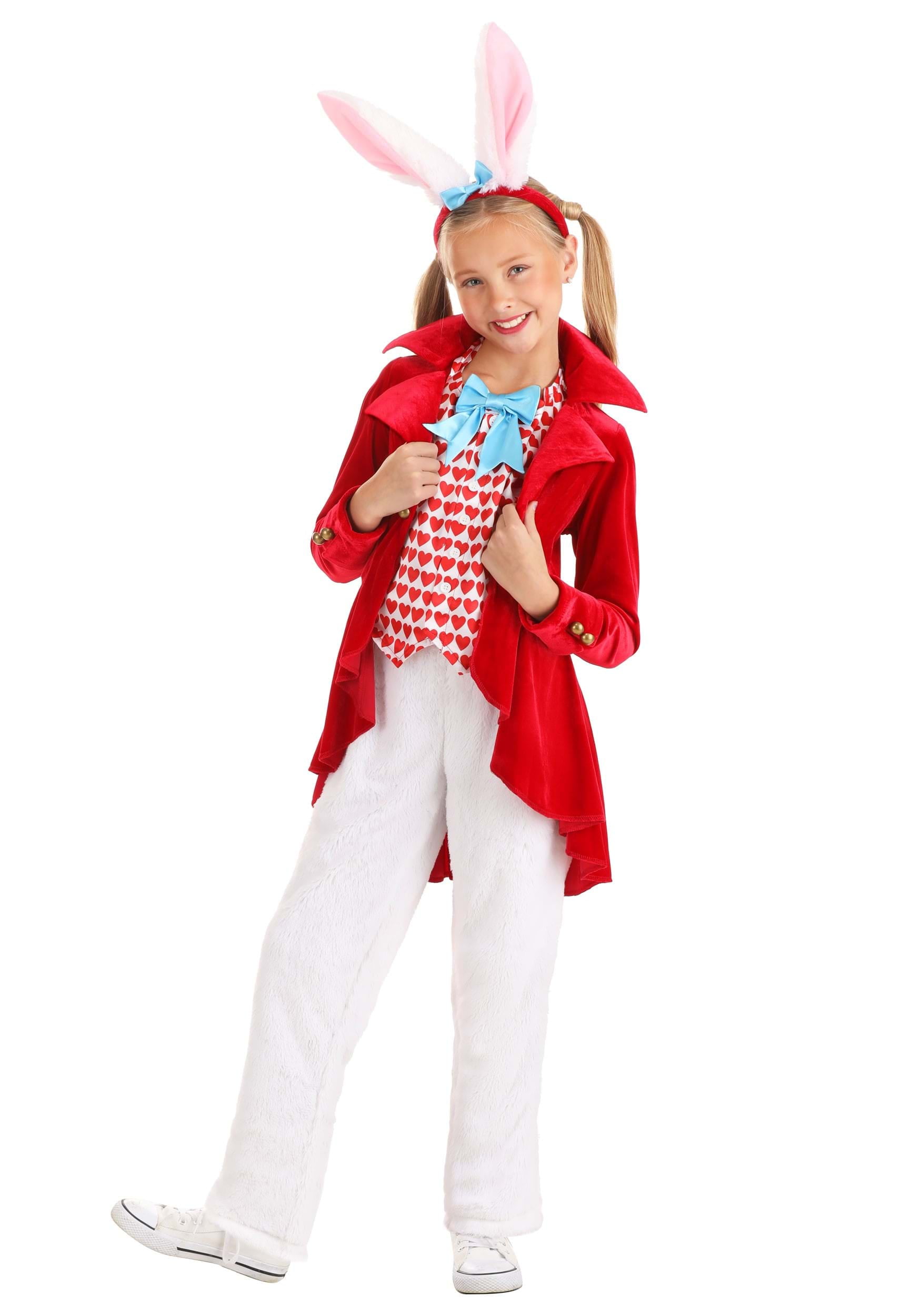 Girl's Dignified White Rabbit Costume - Walmart.com