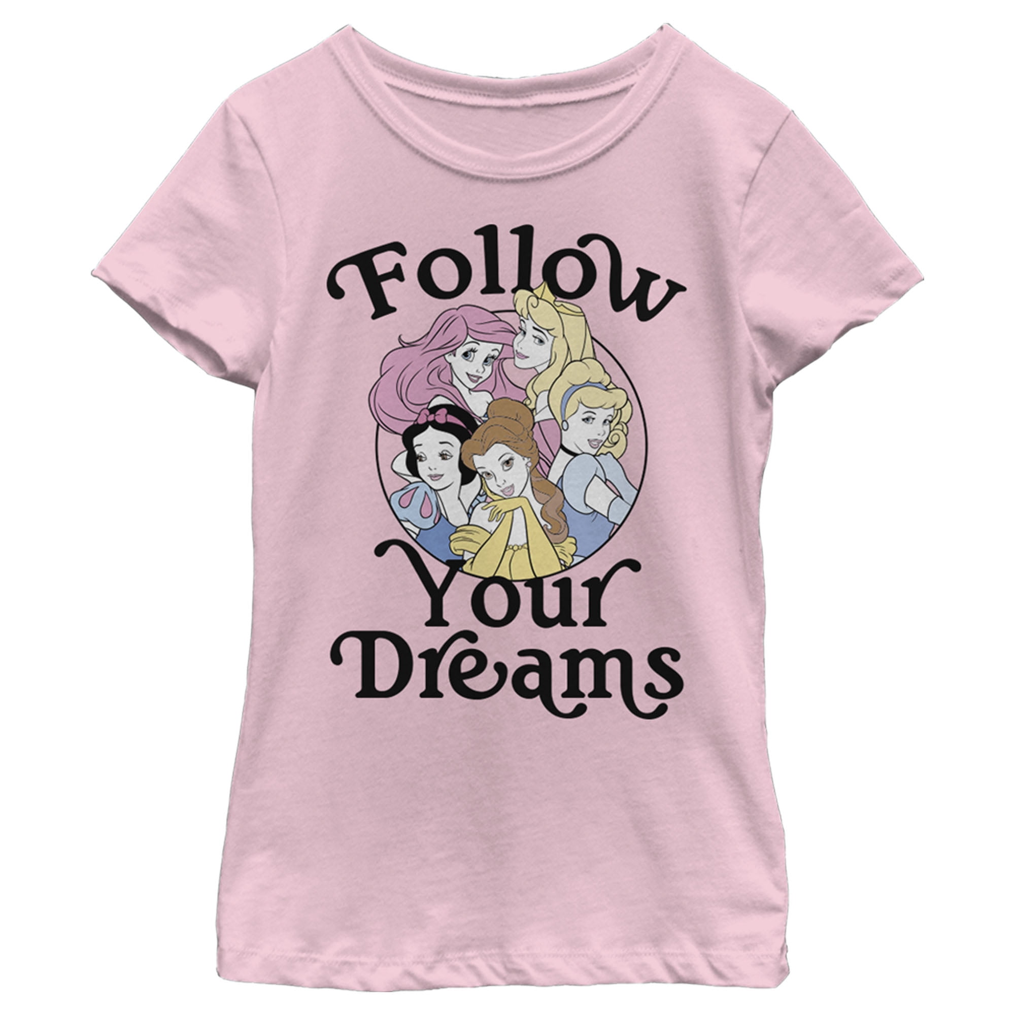 Girl's Disney Follow Your Dreams Graphic Tee Light Pink X Large ...