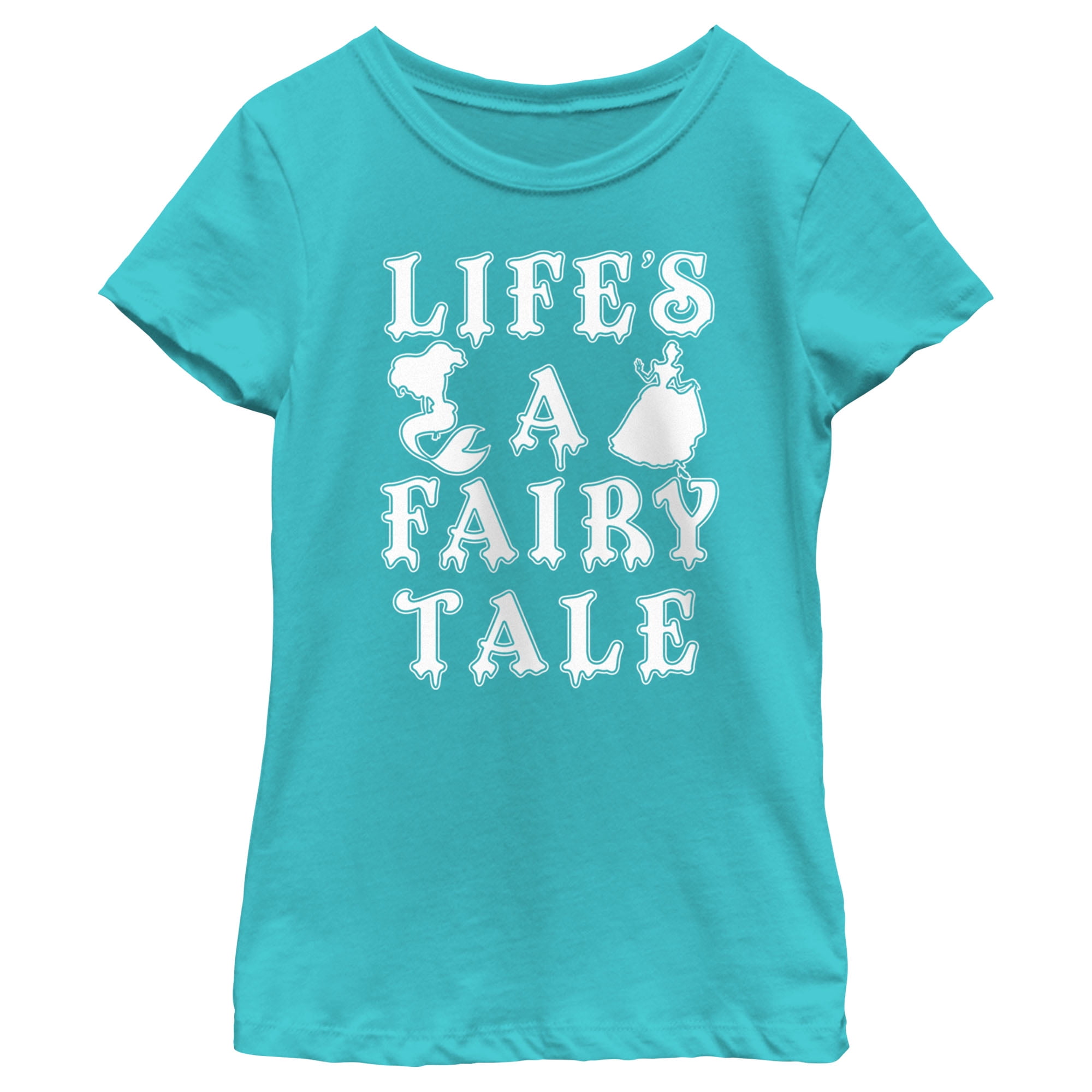 Girl's Disney Life’s a Fairytale Graphic Tee Tahiti Blue Medium ...