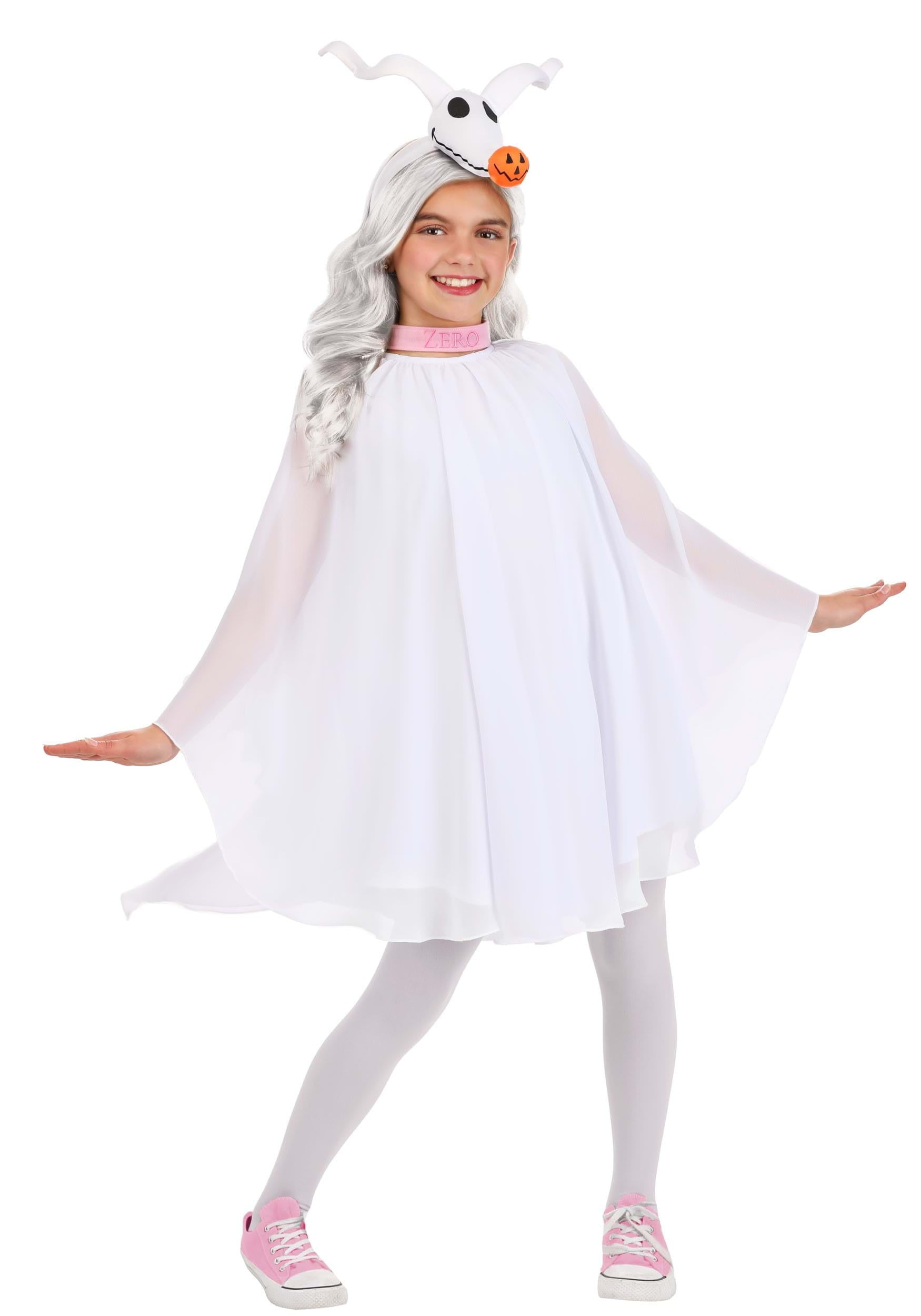 Girl's Disney Nightmare Before Christmas Zero Costume - Walmart.com