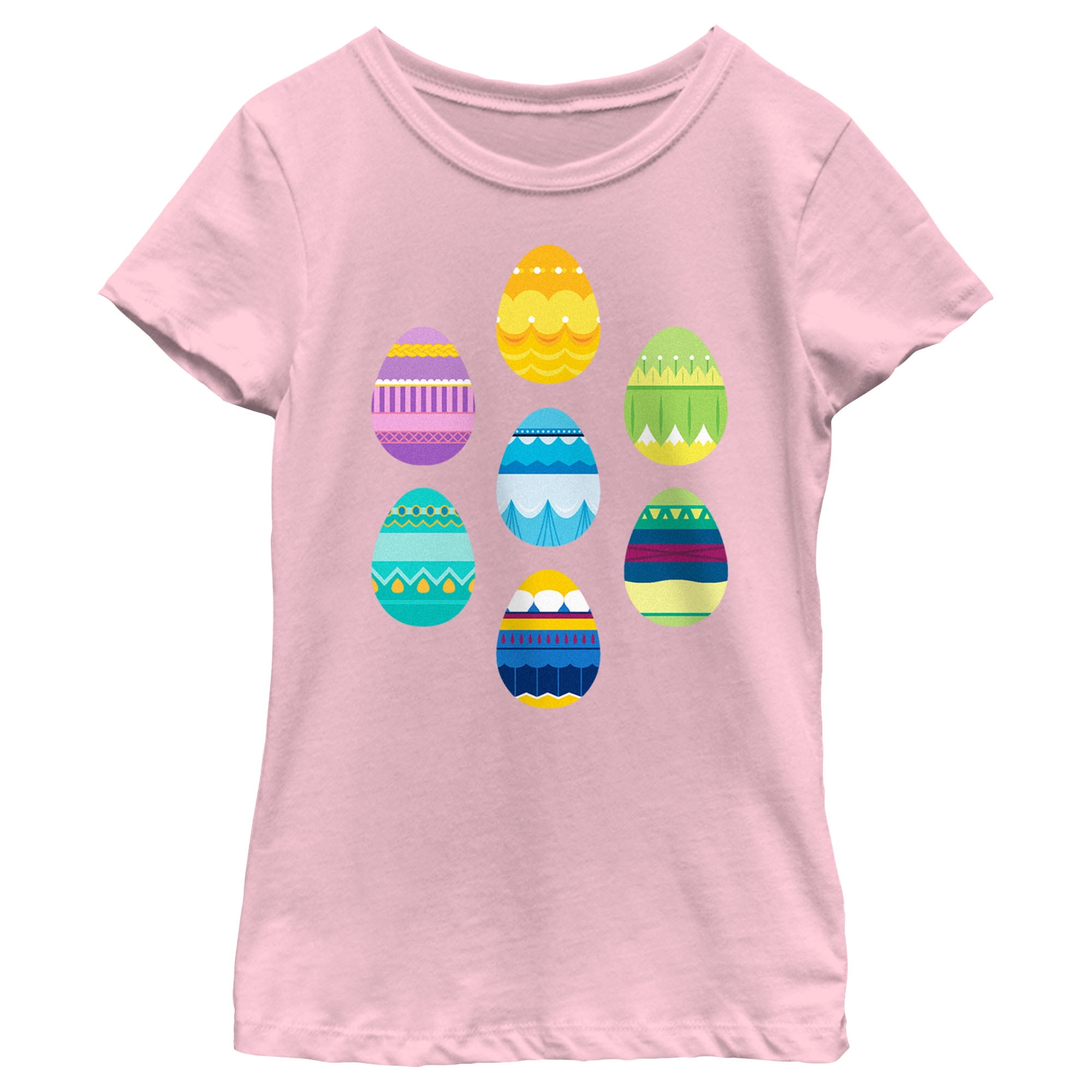 Girl's Disney Princess Easter Eggs Graphic Tee Light Pink Large ...