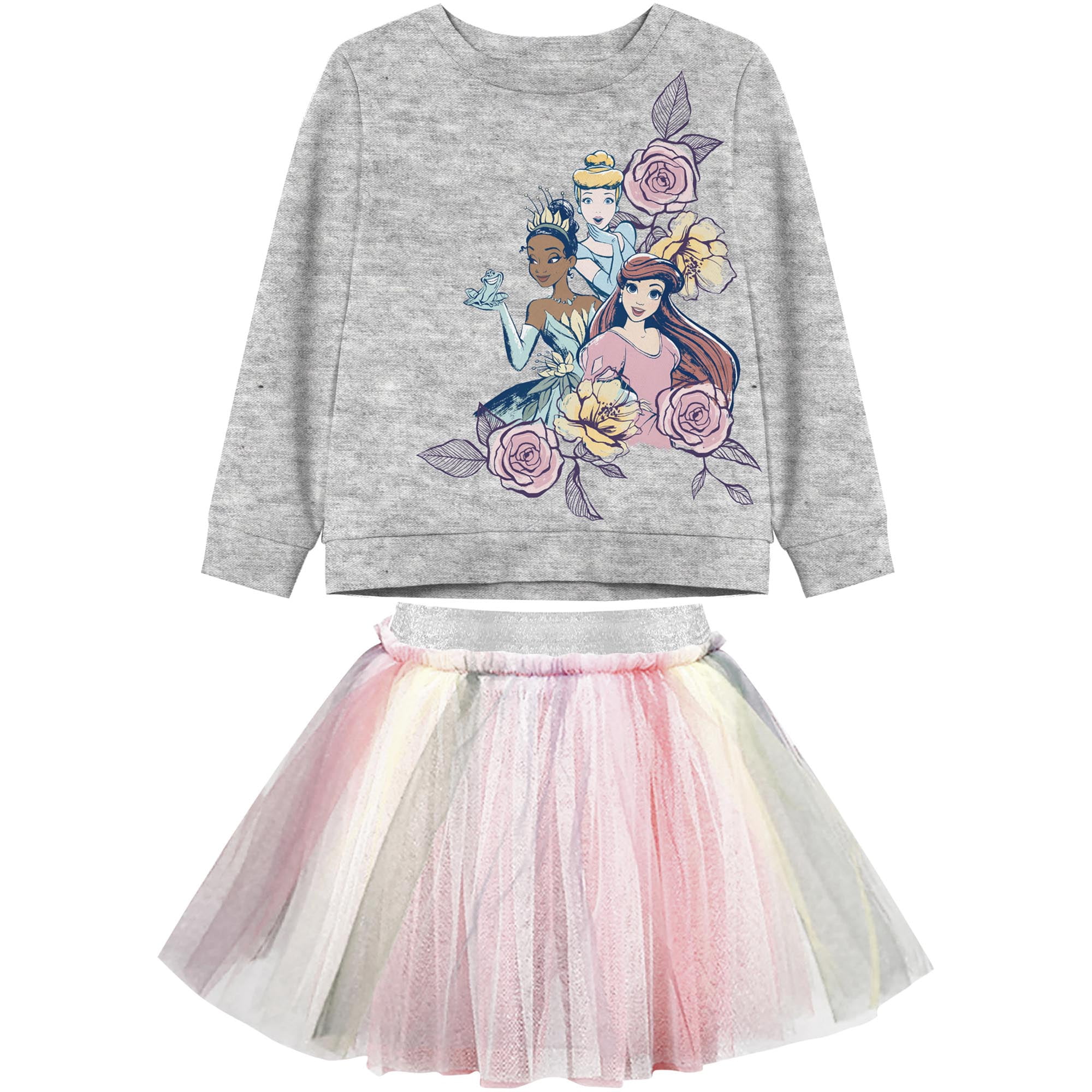 Girl's Disney Princess Roses Trio Dress - Walmart.com