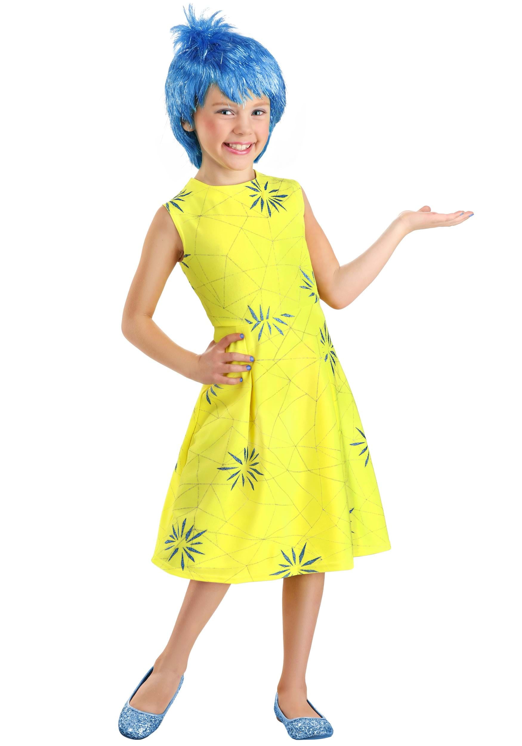 Girl's Disney and Pixar Inside Out Joy Costume - Walmart.com