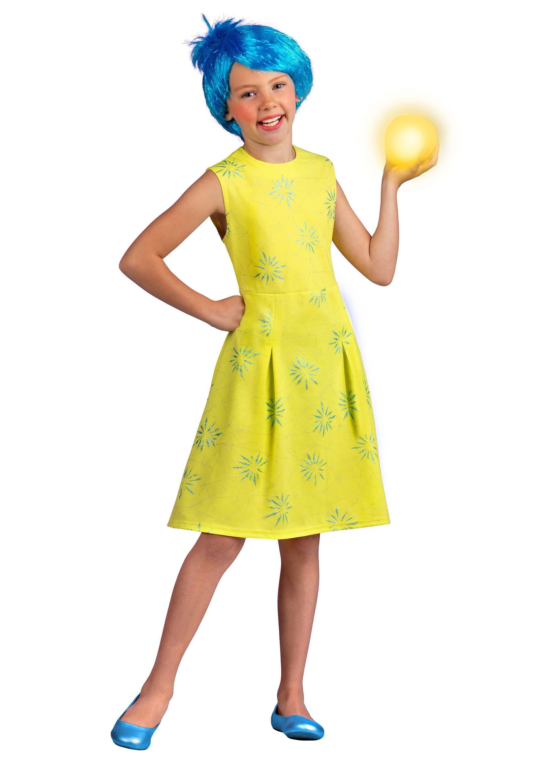 Girl's Disney and Pixar Inside Out Joy Costume - Walmart.com