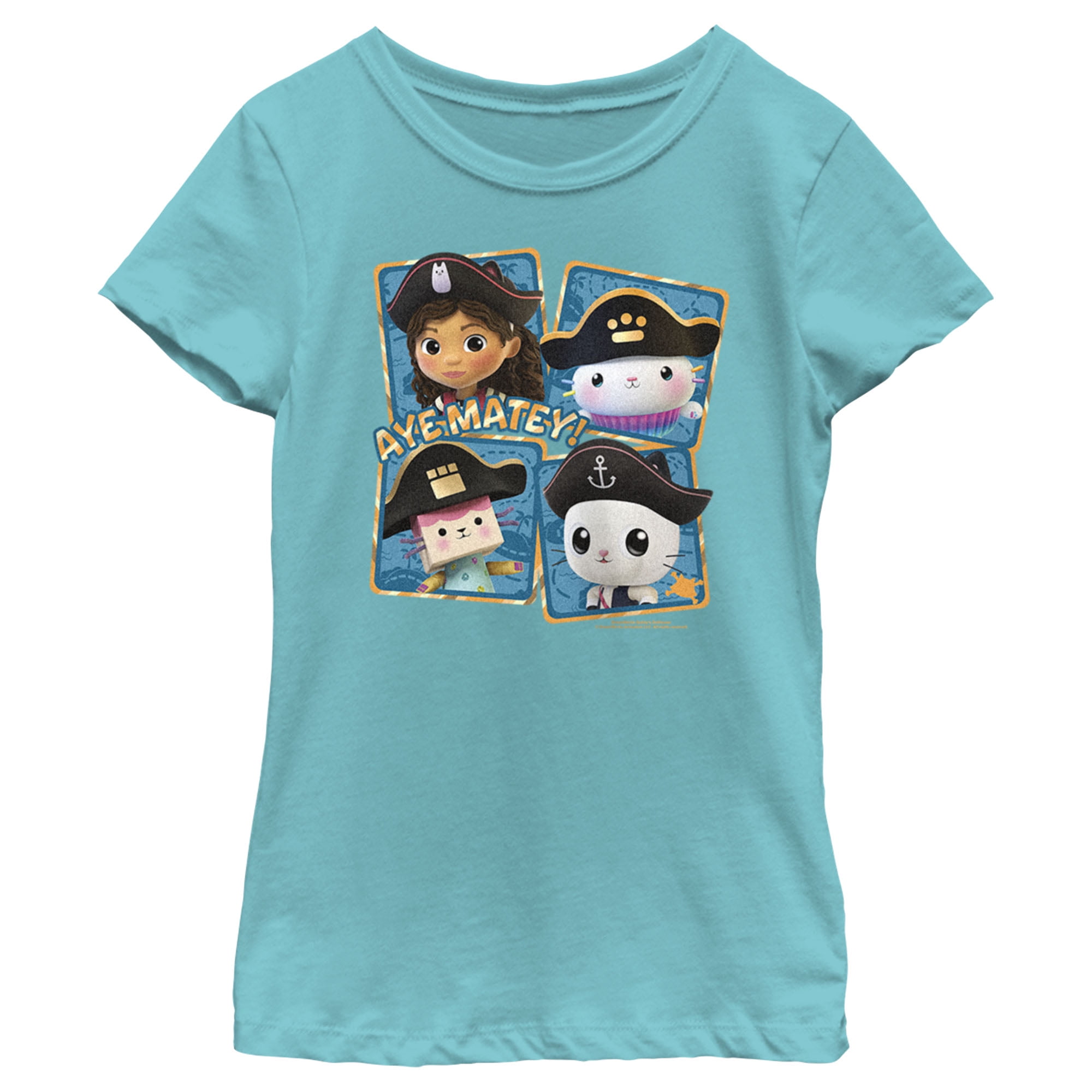 Girl's DreamWorks: Gabby's Dollhouse Aye Matey Group Graphic Tee Tahiti ...